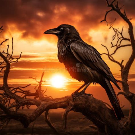 A Bird On A Tree Branch Stock Illustration Illustration Of Closeup 298561217