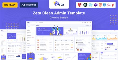 Zeta React Js Angular 15 Django Bootstrap 5 Html Admin And Dashboard Template By Pixelstrap