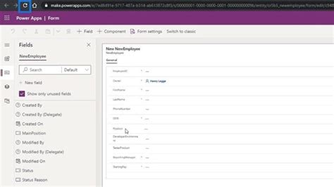 Powerapps Form Adding And Modifying Fields Master Data Skills Ai