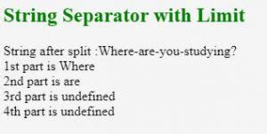 Javascript Split String How Does Split String Work In Javascript