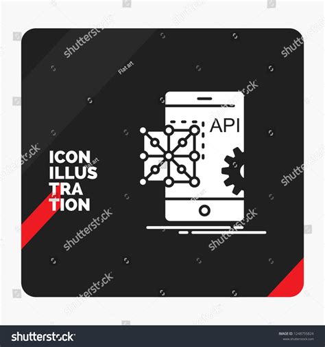Red Black Creative Presentation Background Api Stock Vector Royalty