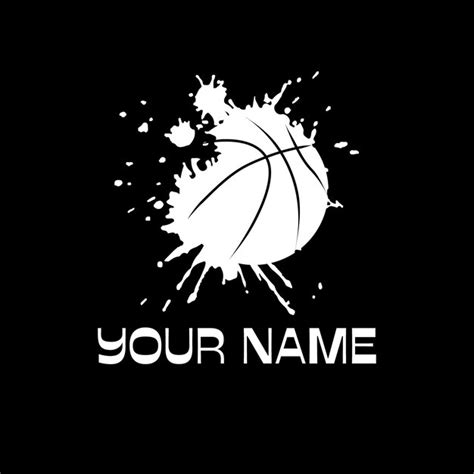 편집 가능한 일러스트 농구 로고 템플릿 프리미엄 벡터