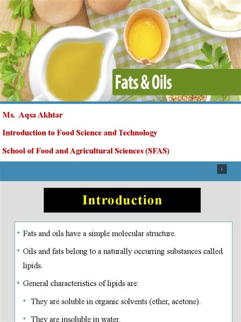 introduction to fats and oils their sources composition chemistry