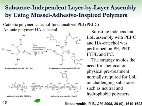 Ppt Preparation Of Catechol Containing Polymers And Their