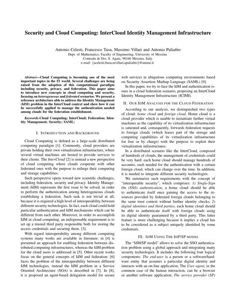 pdf security and cloud computing intercloud identity management infrastructure