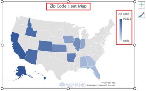 how to create a zip code heat map in excel with useful steps