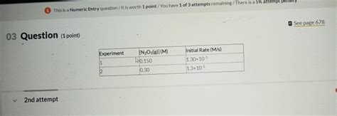 Solved This Is A Numeric Entry Question It Is Worth 1
