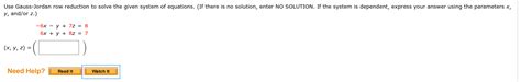 solved y and or z −6x−y 7z 8 6x y 8z 7 x y z