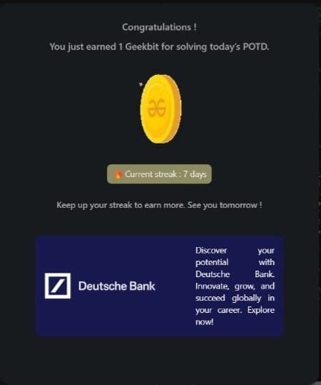 Chetan Singh Chouhan On Linkedin Geekstreak2024 Deutschebank