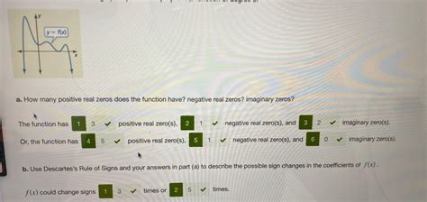 Solved A How Many Positive Real Zeros Does The Function