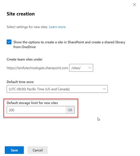 How To Set Default Storage Limit For New Sites In SharePoint Online SPGuides