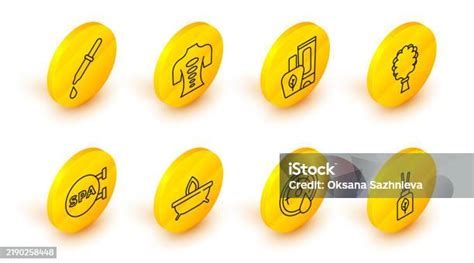 세트 라인 아로마 디퓨저 사우나 온도계 촛불 스파 살롱 빗자루 연고 크림 튜브 마사지 스톤 테라피 및 피펫 아이콘 벡터 0명에 대한 스톡 벡터 아트 및 기타 이미지 Istock