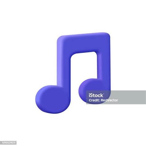 메모 기호 3d 아이콘입니다 멜로디의 음악 레드 톤 오디오 작곡 및 소나타 노래 축제의 장식 요소 3차원 형태에 대한 스톡 벡터