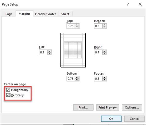 Centering Worksheets Both Vertically Or Horizontally In Excel Earn