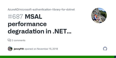 Msal Performance Degradation In Net Framework Compared To Net Core