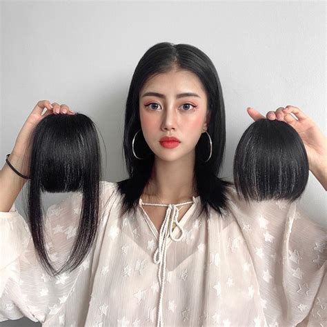 Mini Wig Bangs Woman Comic Sideburns Bangs Light Invisible Lisa Bangs Wig Piece Shopee Malaysia