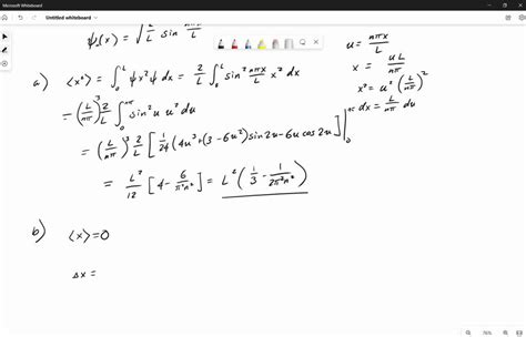 Solved A Show That The Average Value Of X2 In The One Dimensional
