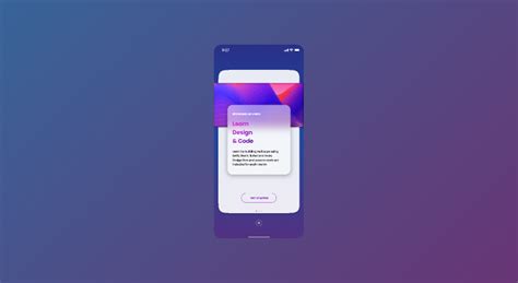 Glassmorphism Onboarding UI Design Figma