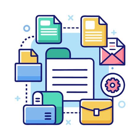 Document Management Icon File Organization Document Storage File