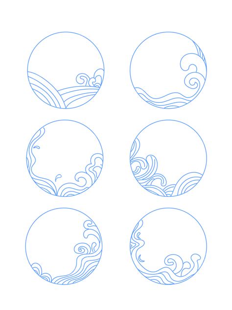 물결 무늬 물보라 물결 조수 파도 장식 원형 테두리 물방울 일러스트 바다 일러스트 리플 물 리플 웨이브 Png 일러스트 및 벡터 에 대한 무료 다운로드 Pngtree