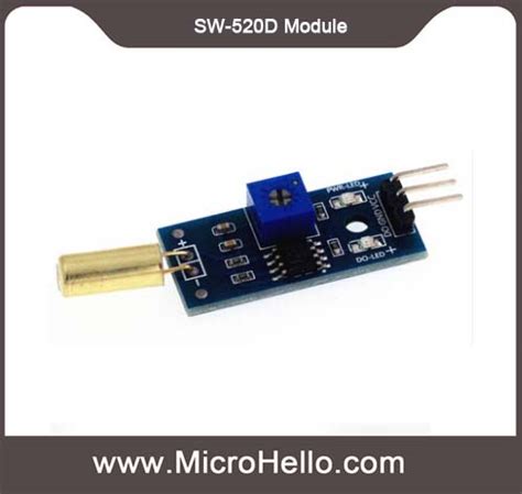 SW 520D Module Angle Sensor Module Ball Switch Vibration Switch Tilt Sensor Module