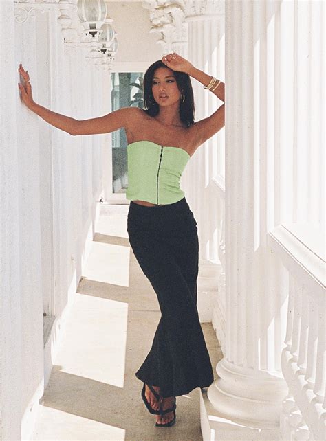 Bateson Strapless Corset Green Princess Polly Au