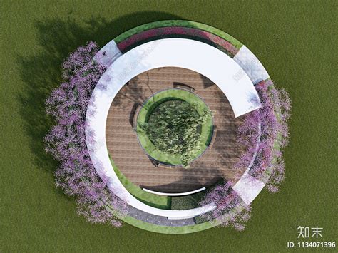 现代环形造型廊架su模型下载【id1134071396】知末su模型网