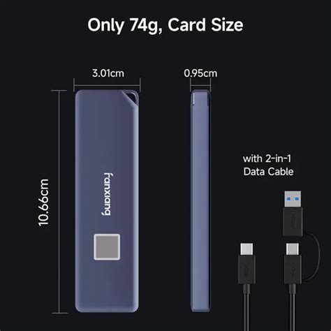 Fanxiang Fingerprint External Ssd 500gb Portable Ssd Drive Up To 550mb