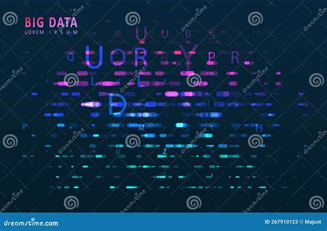 stream of encoded data stock vector illustration of analytics 267910123