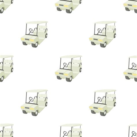 Premium Vector Golf Car Pattern Seamless Background Texture Repeat Wallpaper Geometric Vector