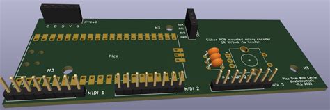 raspberry pi pico dual midi carrier simple diy electronic music projects