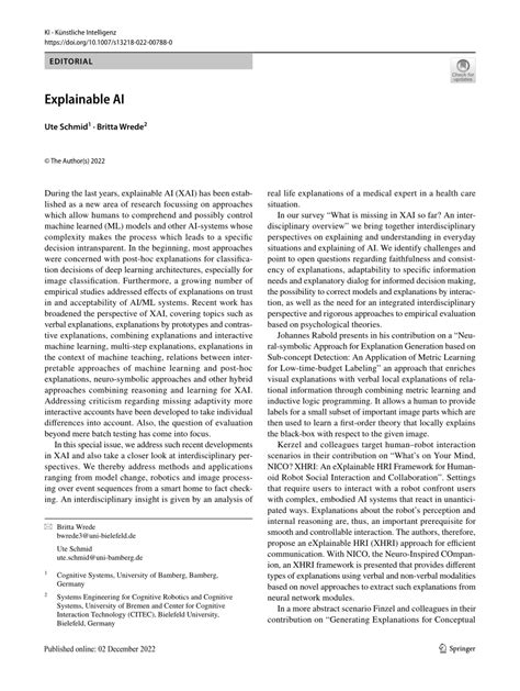 PDF Explainable AI