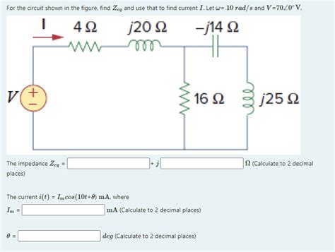 Solved For The Circuit Shown In The Figure Find Zeq And Use
