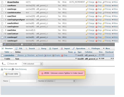 Php Unused Deleted Column Causing Error 1054 Order Clause Stack
