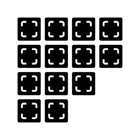 premium vector gallery grid view icon