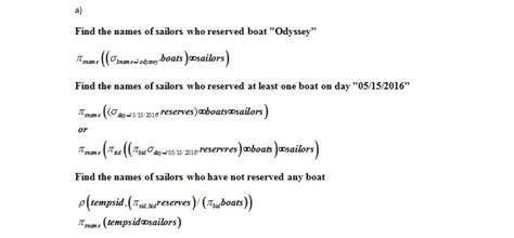 Solved Please Help Problem 1 Specify The Following Queries