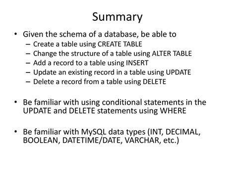 Mis2502 Data Analytics Sql Putting Information Into A Database Ppt