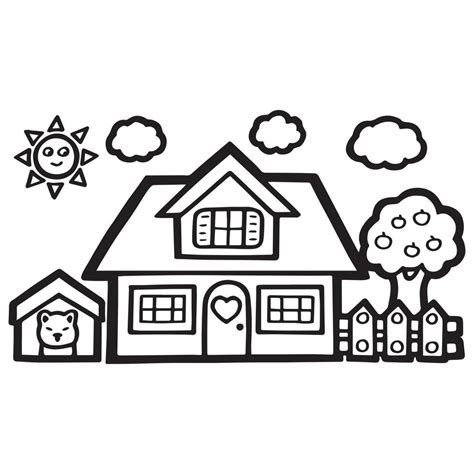 Free House Coloring Pages For Adults Free Printable Templates