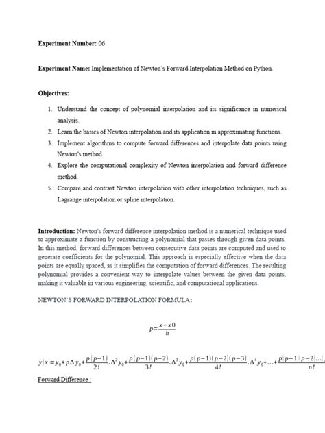 Numerical Pdf Finite Difference Interpolation