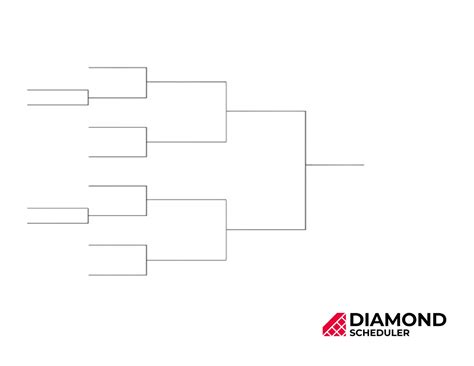 10 Team Single Elimination Bracket Printable Diamond Scheduler