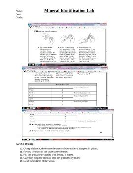 Mineral Identification Lab By Science Is Fun With Mrs Serio TpT