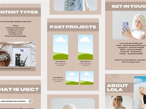 UGC Portfolio UGC Creator Portfolio UGC Creator Template Etsy