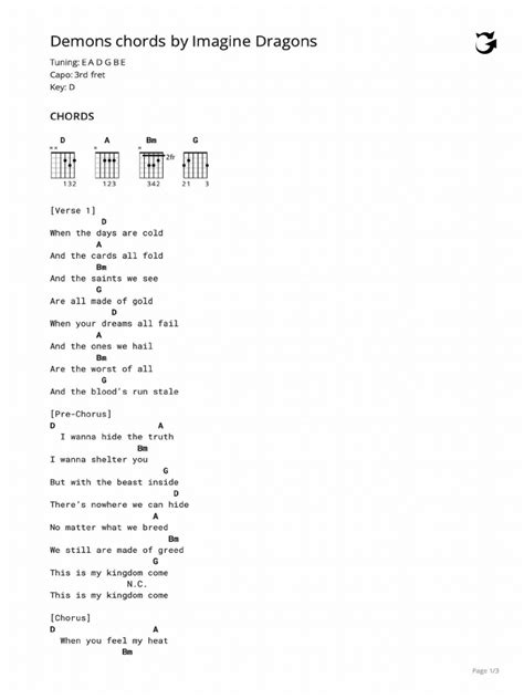 Demons Chords Pdf