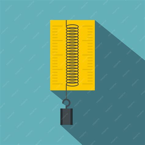 Premium Vector Dynamometer With Weights Icon Flat Illustration Of
