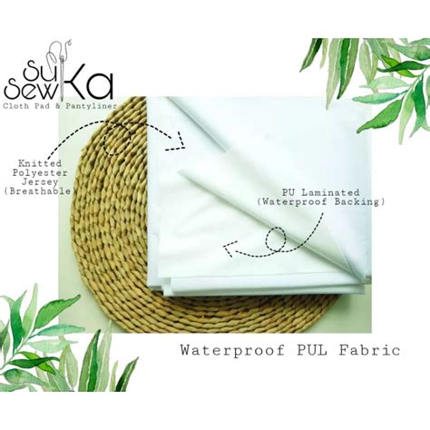 Ready Stock Bidang Besar 210cm Kain Waterproof Pul Utk Cloth Pad