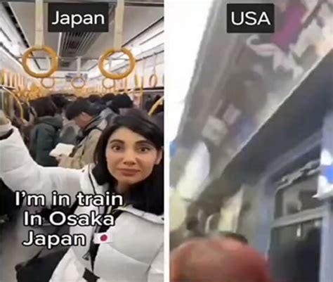 【衝撃映像】米女性「日本とアメリカの満員電車の違い。日本ヤバすぎる…」 ポッカキットポッカキット