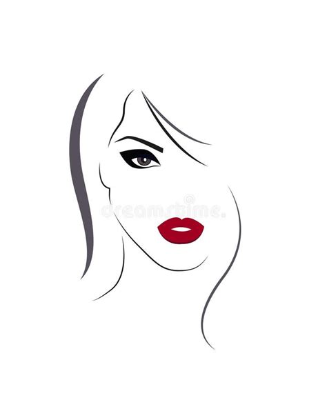 Beautiful Woman Logo Stock Vector Illustration Of Concept 50363359