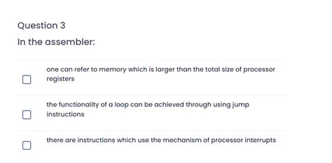 Solved Question 3in The Assemblerone Can Refer To Memory