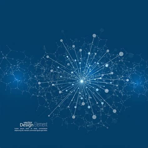 array with dynamic emitted particles stock vector illustration of