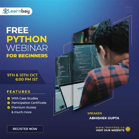 Free Python Webinar For Beginners Webinar Myself Essay Learn